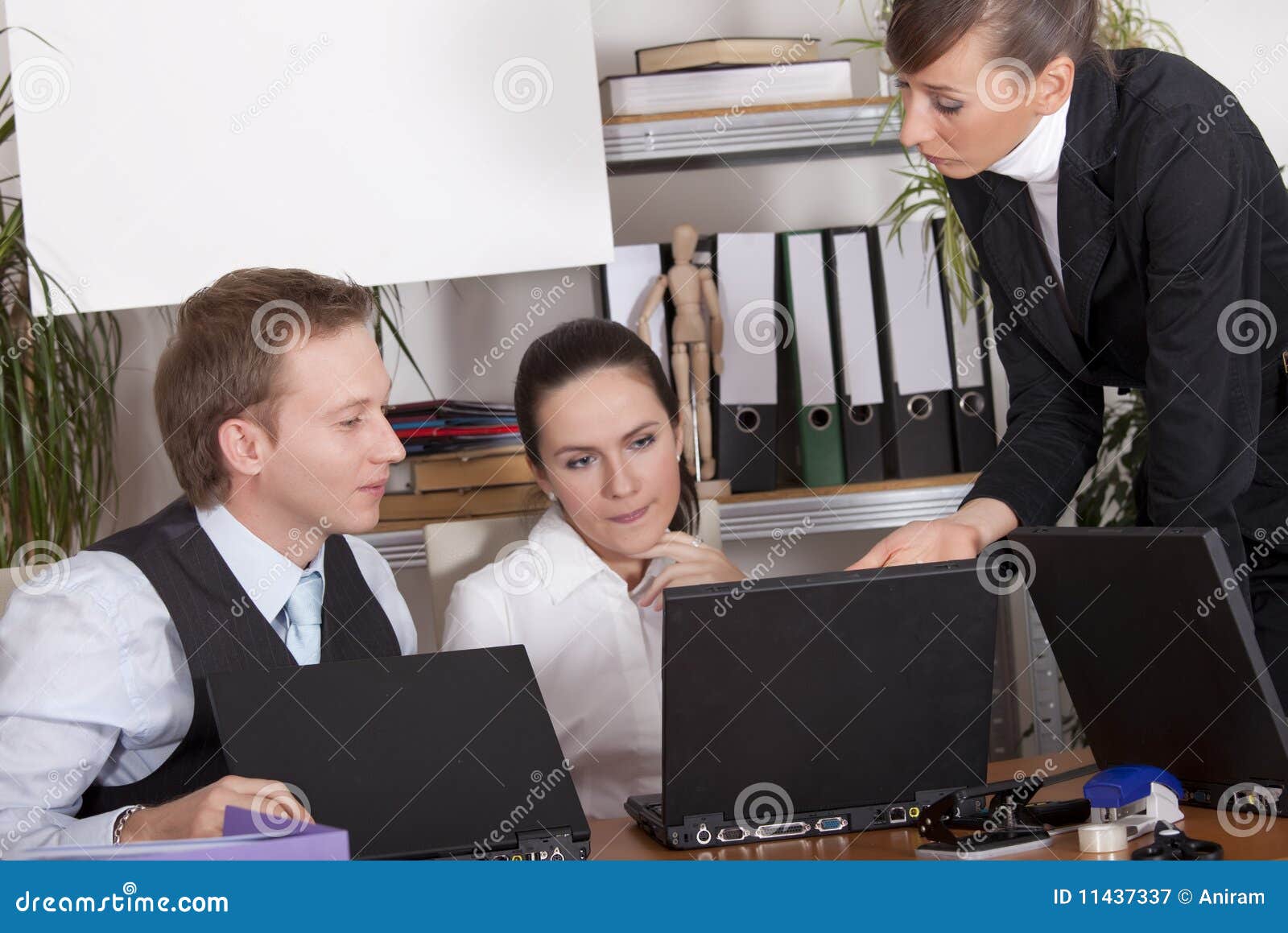 Office team discussion stock image. Image of partnership - 11437337