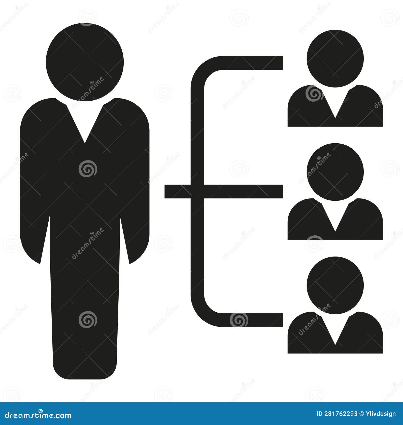 Office Team Icon Simple Vector. Human Work Stock Vector - Illustration ...
