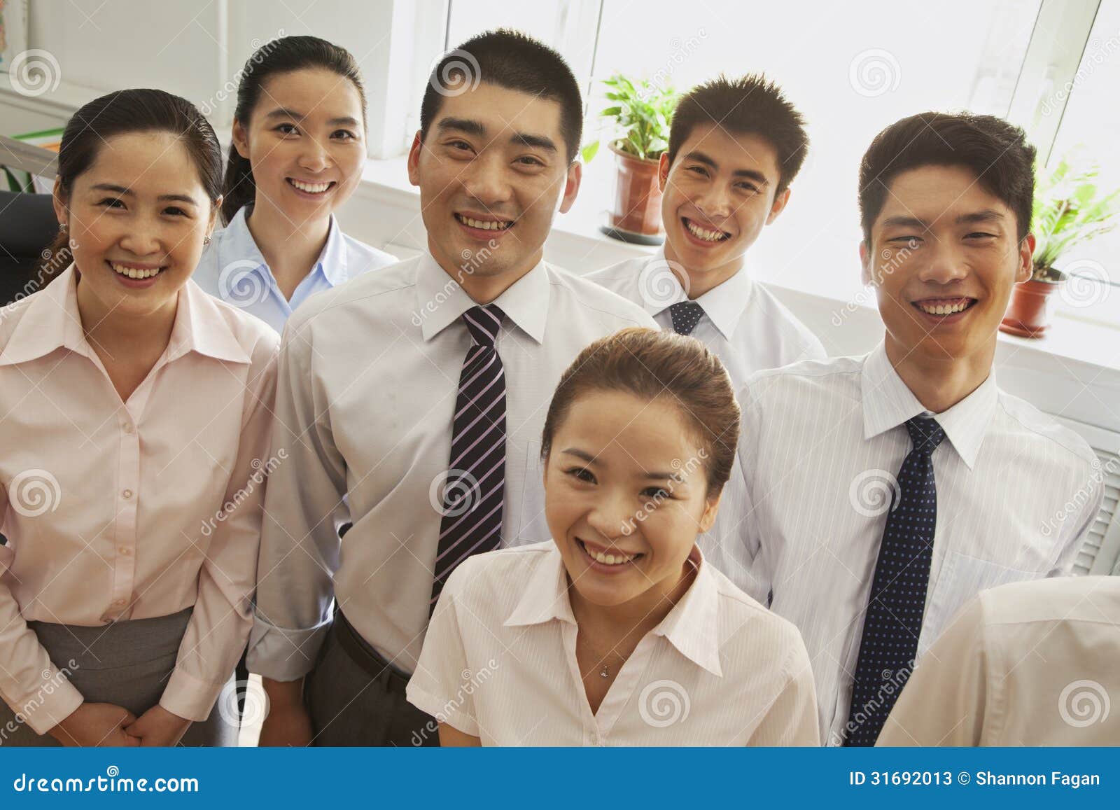Office team smiling stock image. Image of beautiful, color - 31692013