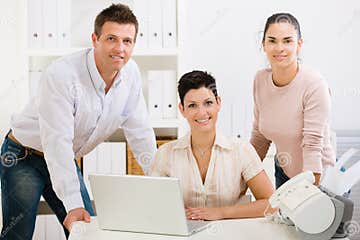 Office team smiling stock photo. Image of businessperson - 7072382