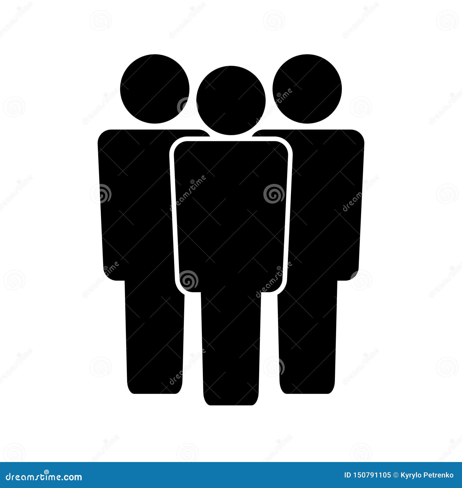 Office Team Work Black and White Logo Stock Vector - Illustration of ...