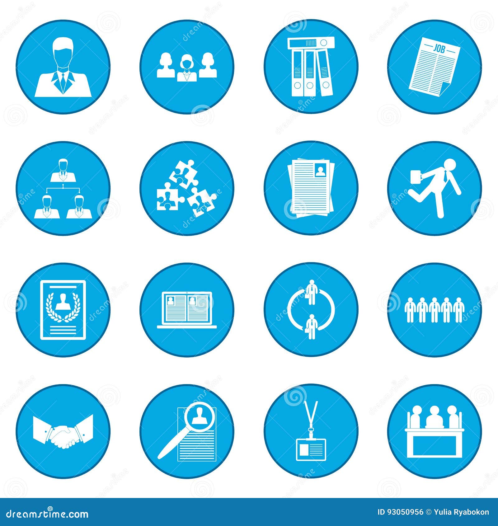 Office teamwork icon blue stock vector. Illustration of businessman ...