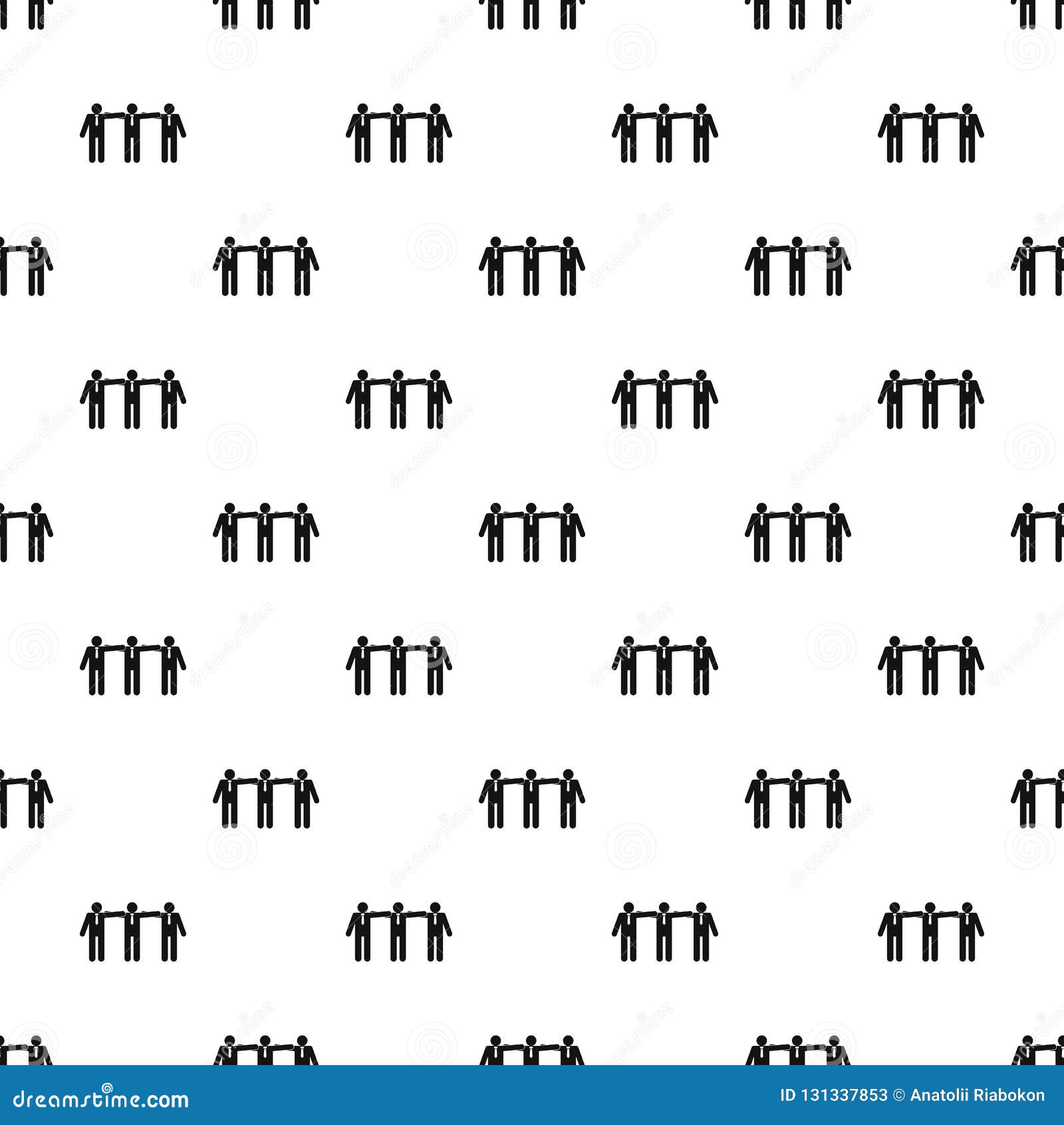 Office Teamwork Pattern Seamless Vector Stock Vector - Illustration of ...