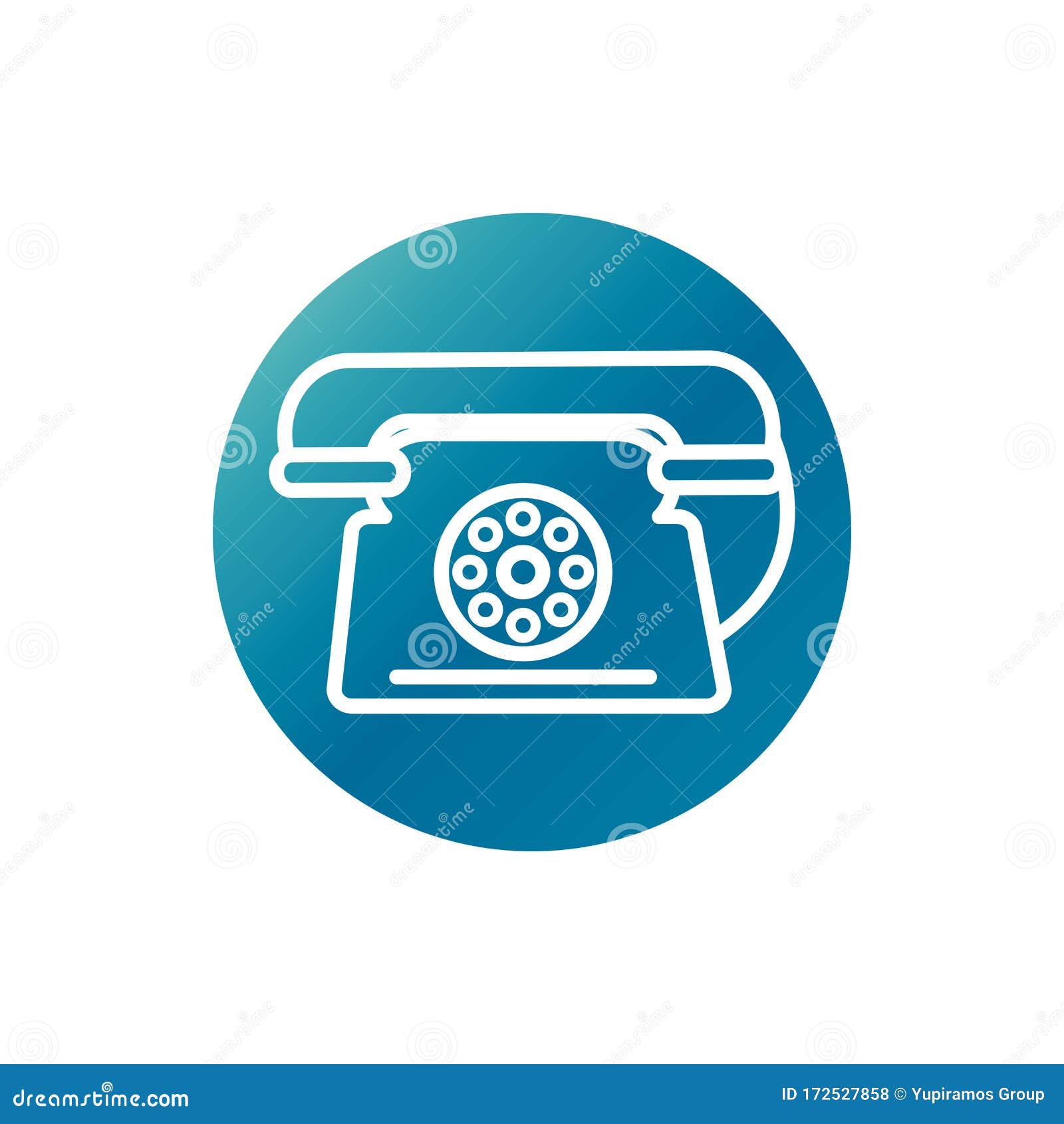 Office Telephone Communication Center Supply Block Gradient Style Icon ...