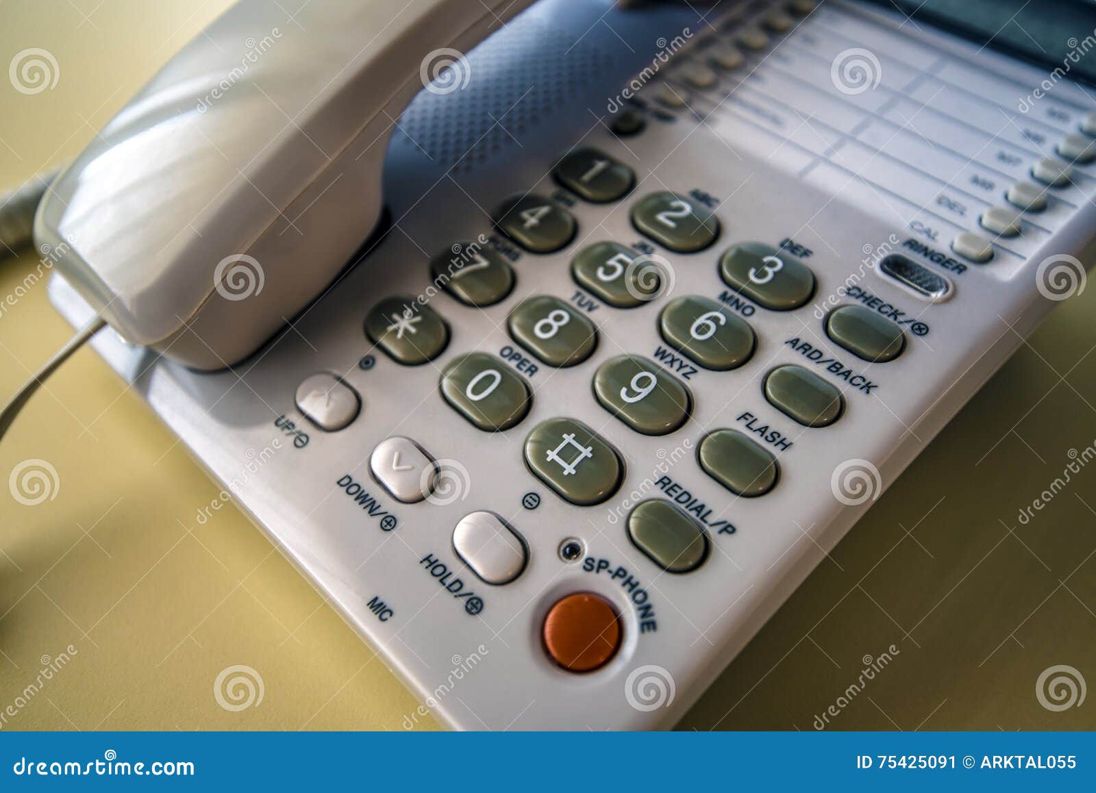 Office telephone stock image. Image of classic, network - 75425091