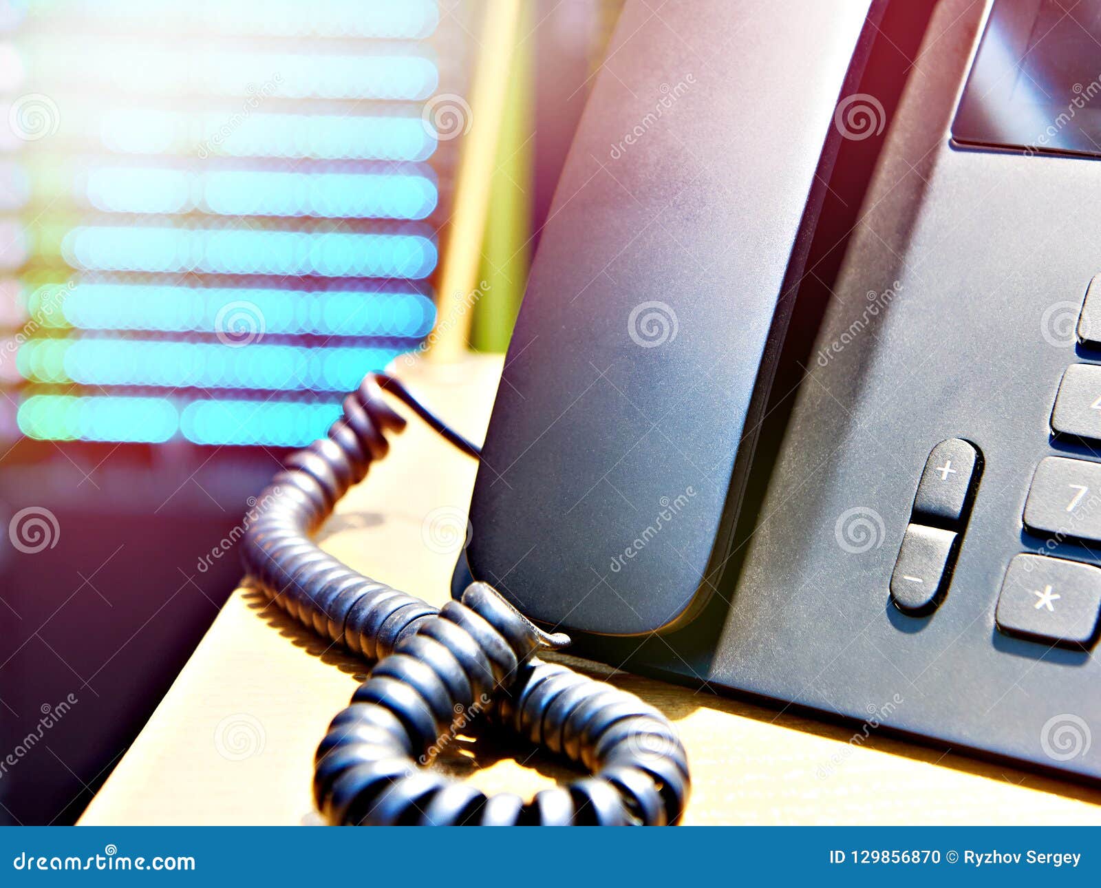 Office telephone stock photo. Image of devices, line - 129856870