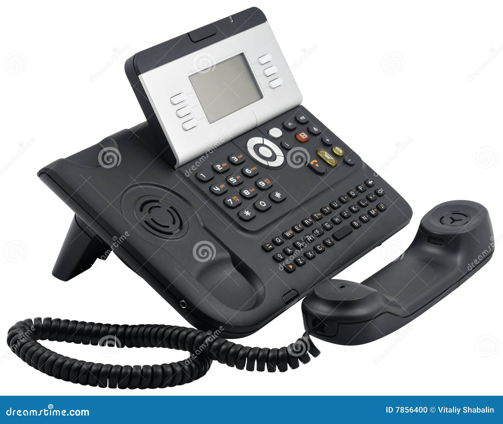 Office Telephone Set, 6 Soft Keys, Off-hook Stock Photo - Image of ...