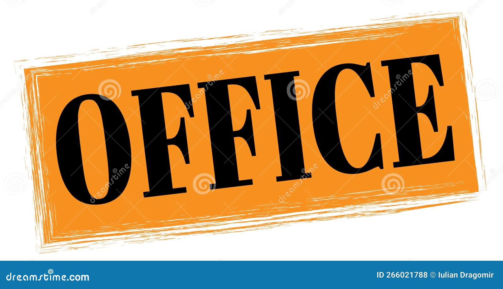 OFFICE Text Written on Orange-black Stamp Sign Stock Illustration ...