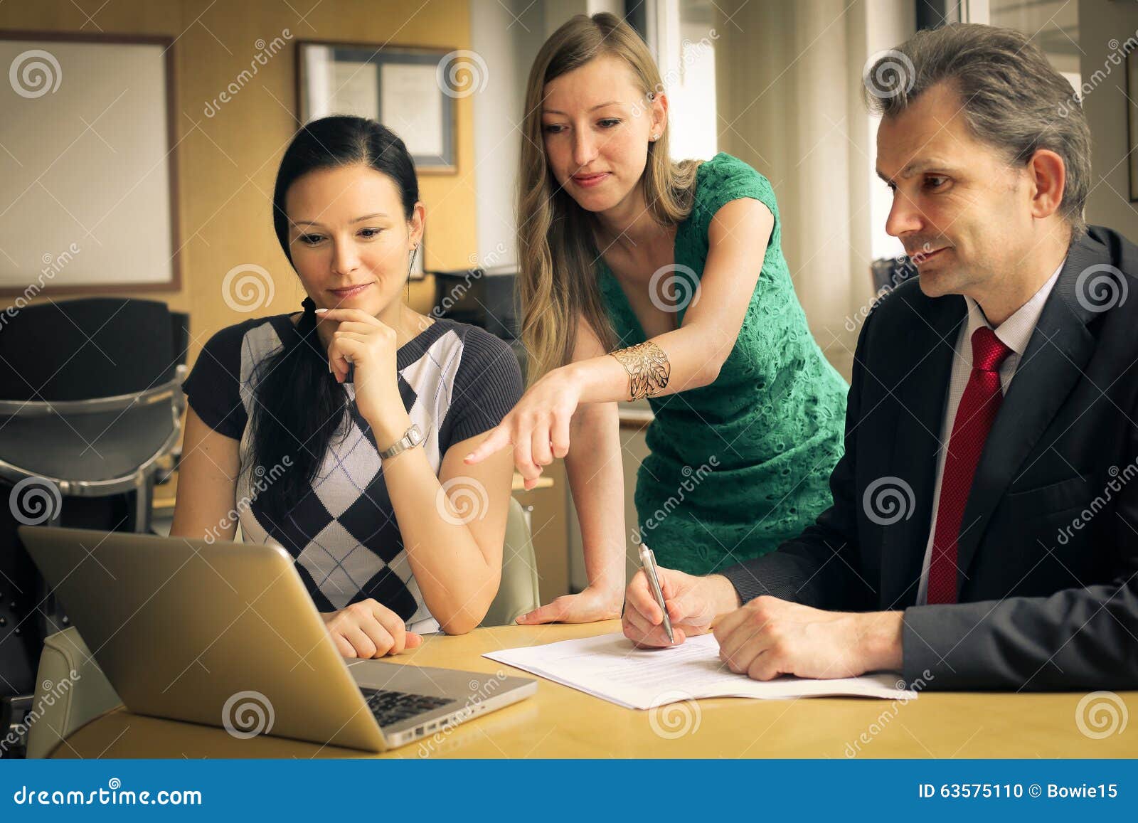 In the office stock photo. Image of learning, adult, caucasian - 63575110
