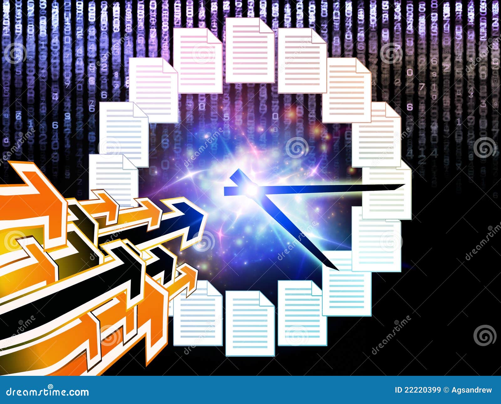 Office Time stock illustration. Illustration of page - 22220399