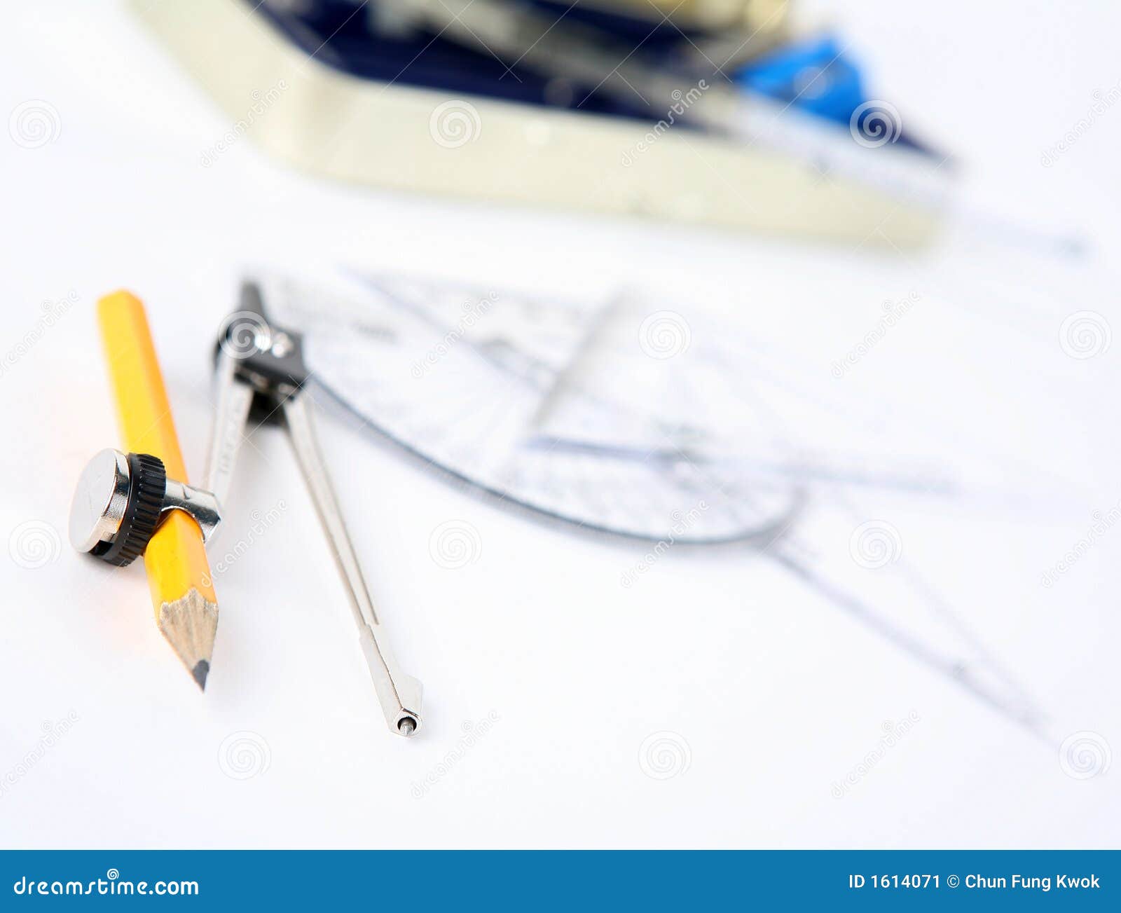 Office tools stock image. Image of closeup, white, pencil - 1614071