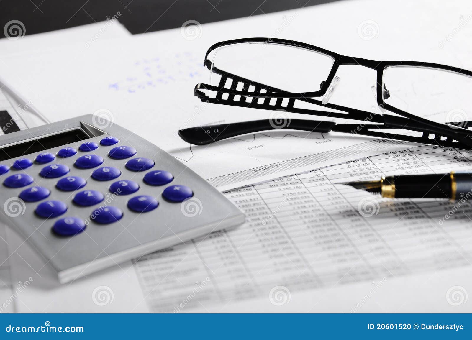 Office tools stock photo. Image of accounting, bank, exchange - 20601520