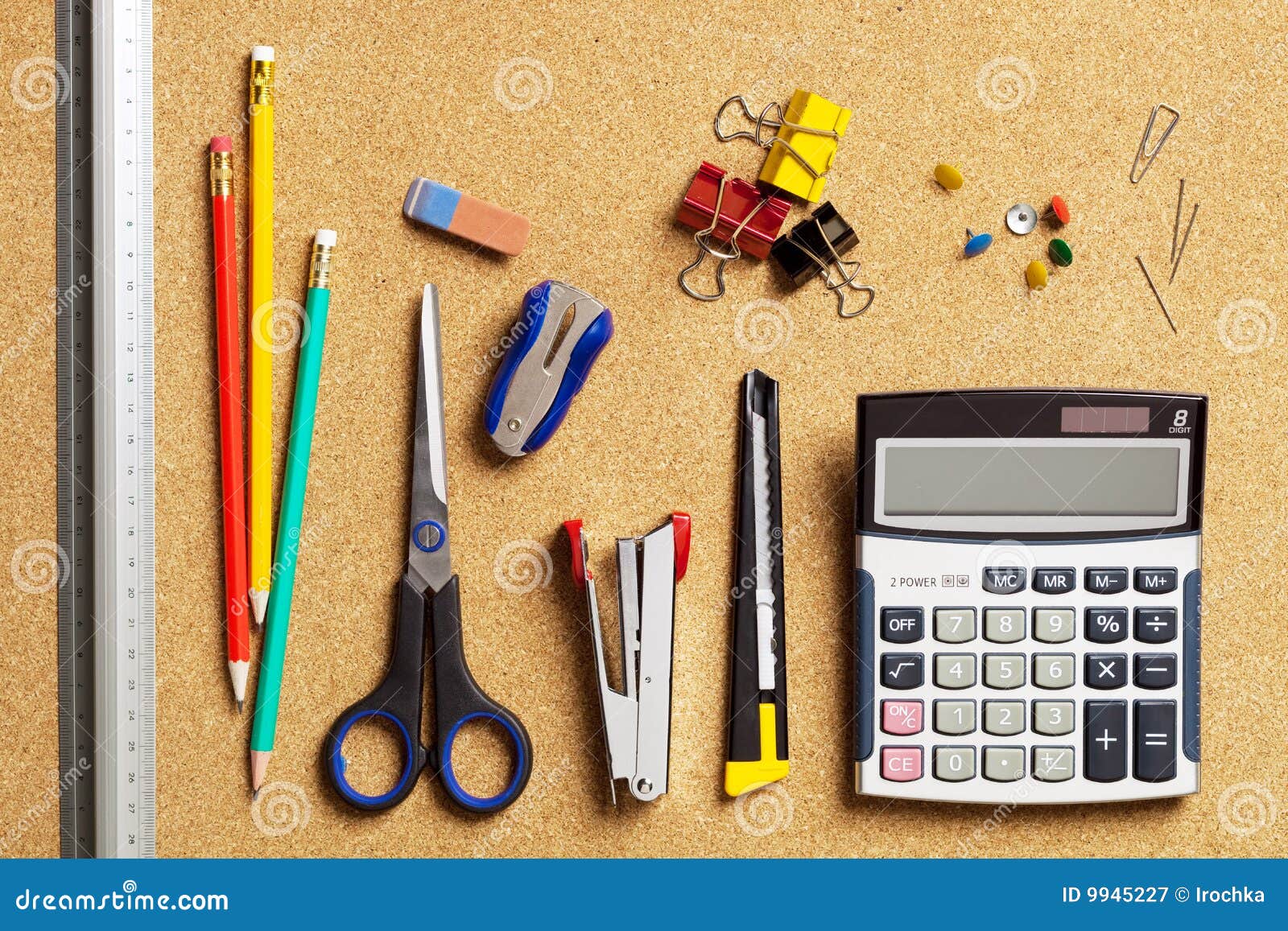 Office tools stock image. Image of pencils, metal, paints - 9945227