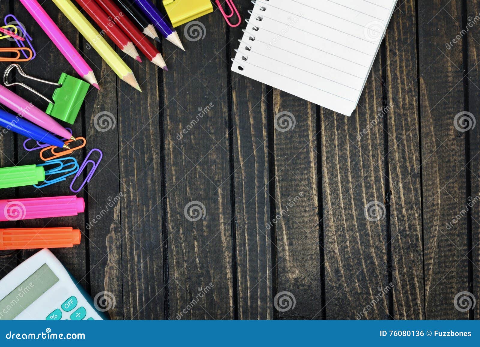 Office tools on table stock photo. Image of calculate - 76080136