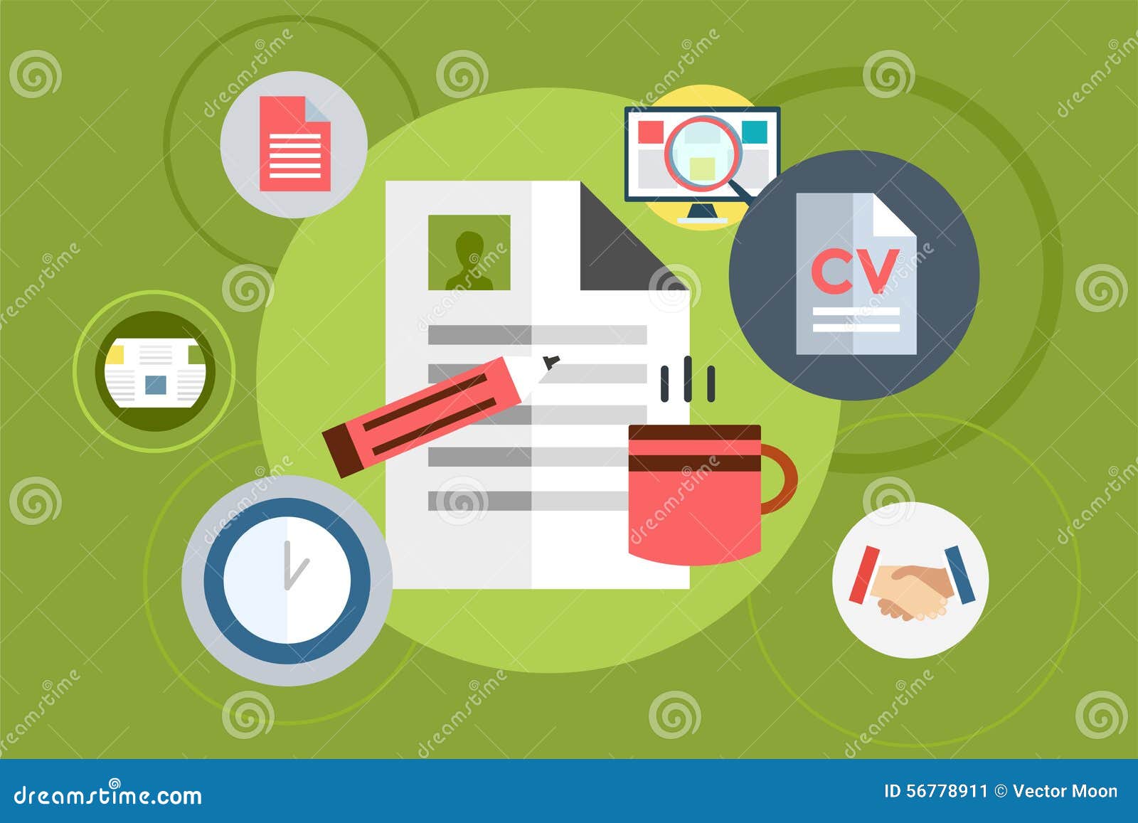 Office Tools Vector Objects for Infographic Stock Vector - Illustration ...