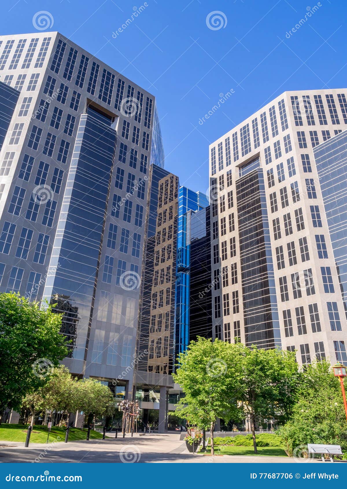 Office towers in Calgary editorial photo. Image of panorama - 77687706