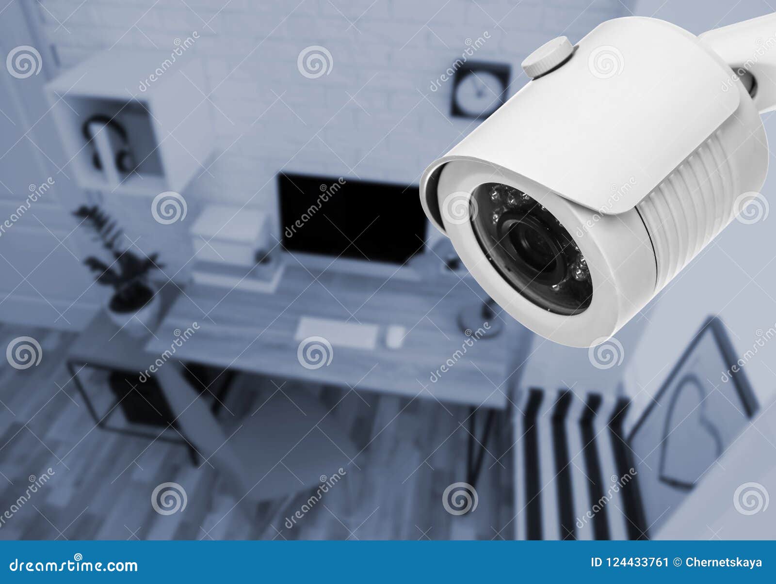 Office Under CCTV Camera Surveillance, Stock Image - Image of office ...