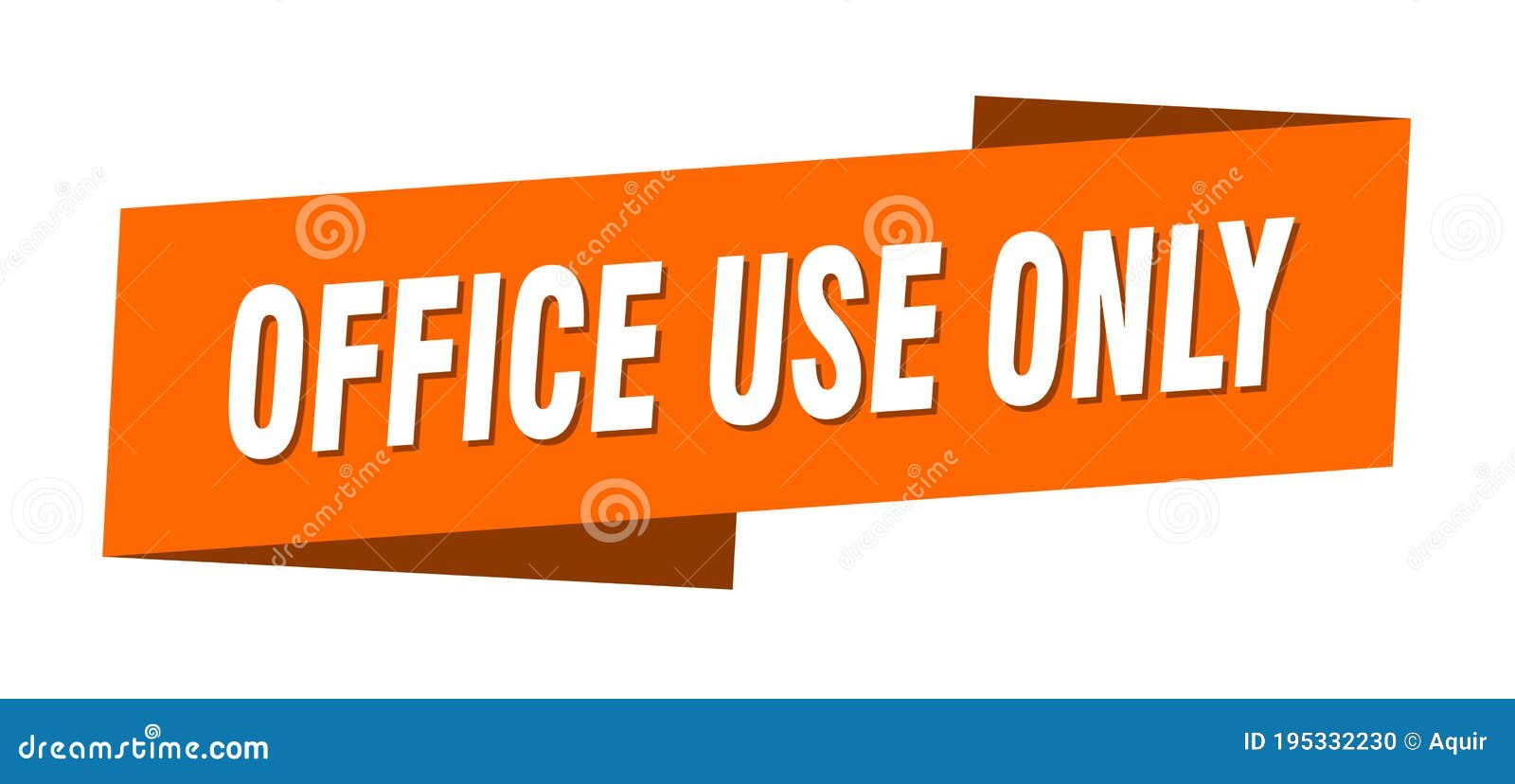 Office Use only Banner Template. Ribbon Label Sign. Sticker Stock ...