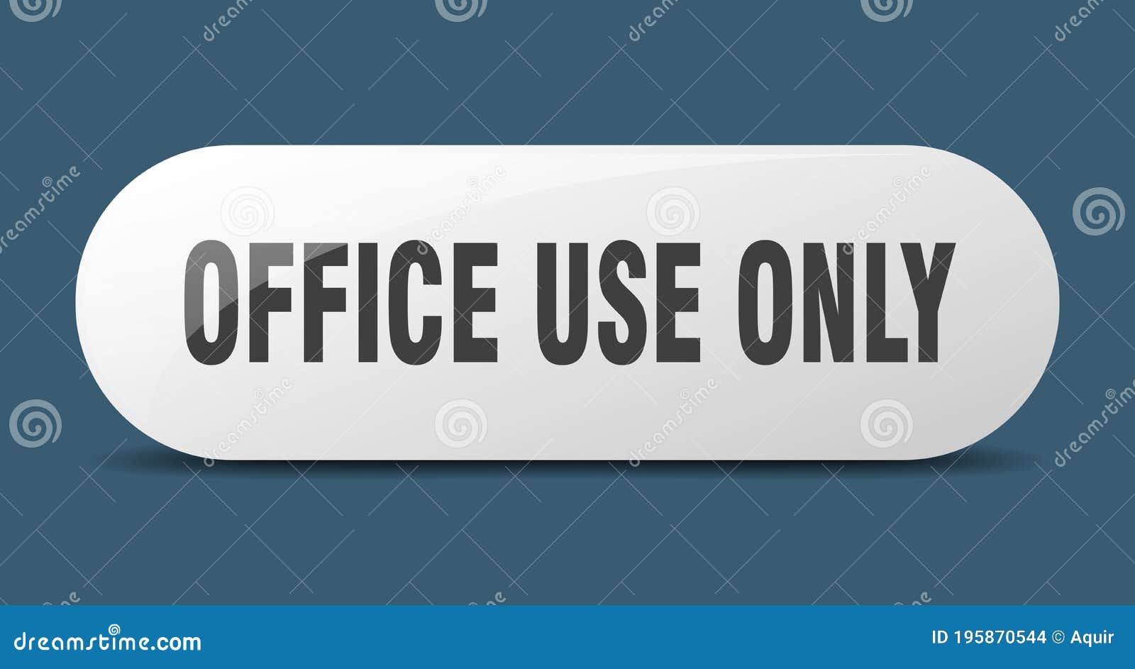 Office Use only Button. Sticker. Banner. Rounded Glass Sign Stock ...