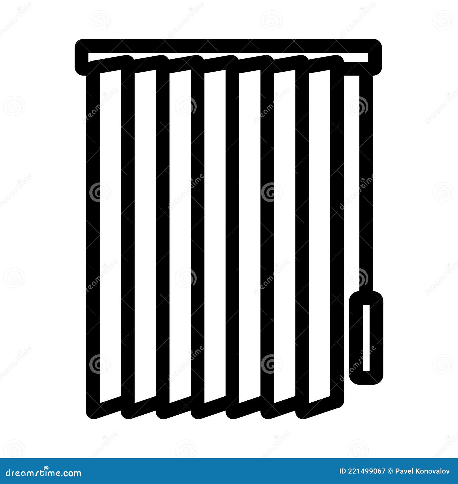 Blinds Icon On White Background. Flat Style. Window Blinds Icon For ...