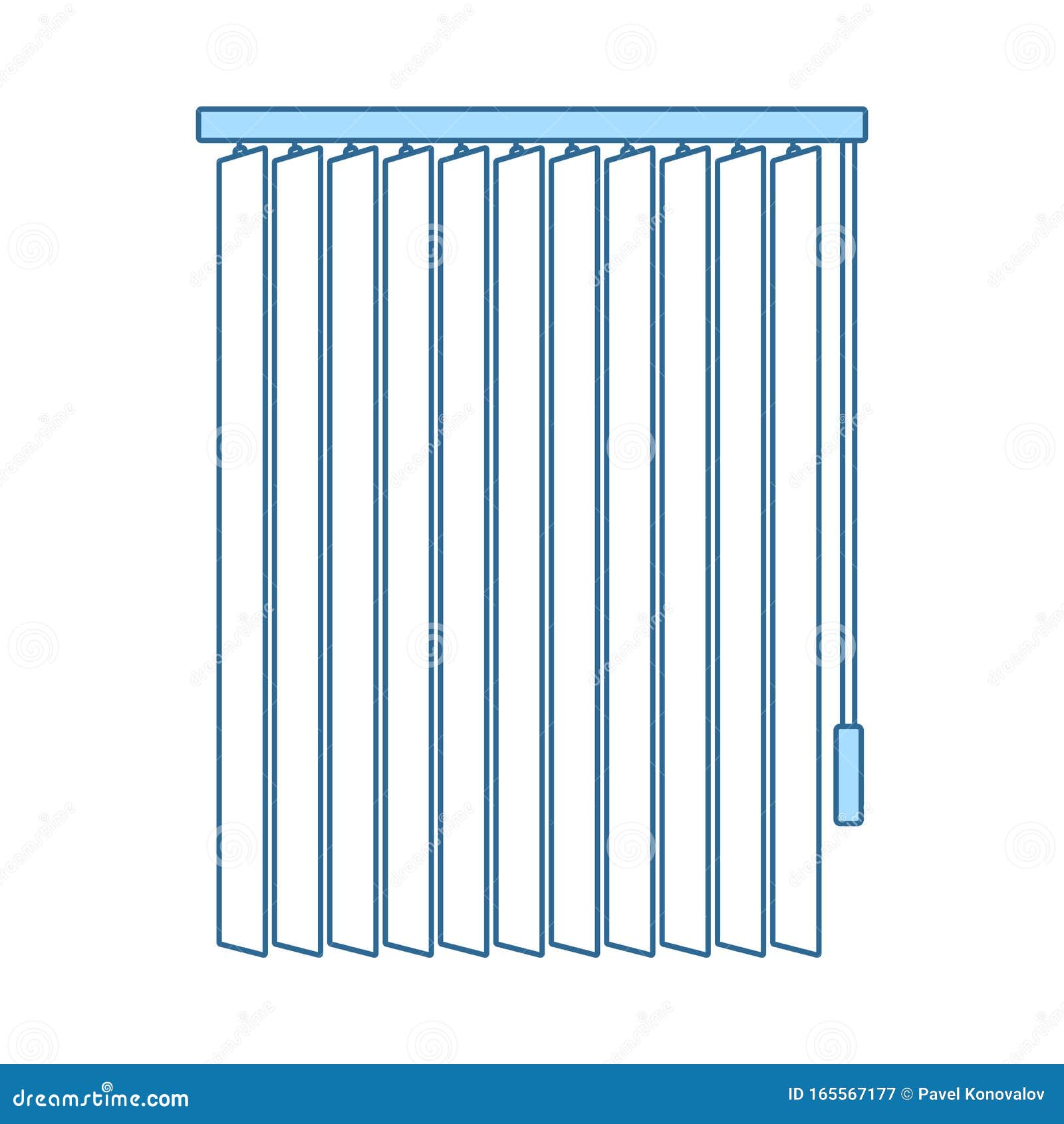 Office Vertical Blinds Icon Stock Illustration - Illustration of ...