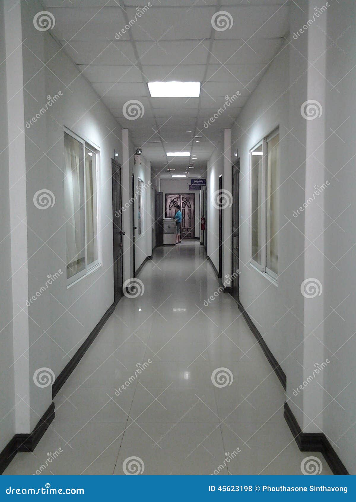 Office walk way stock photo. Image of walk, light, office - 45623198