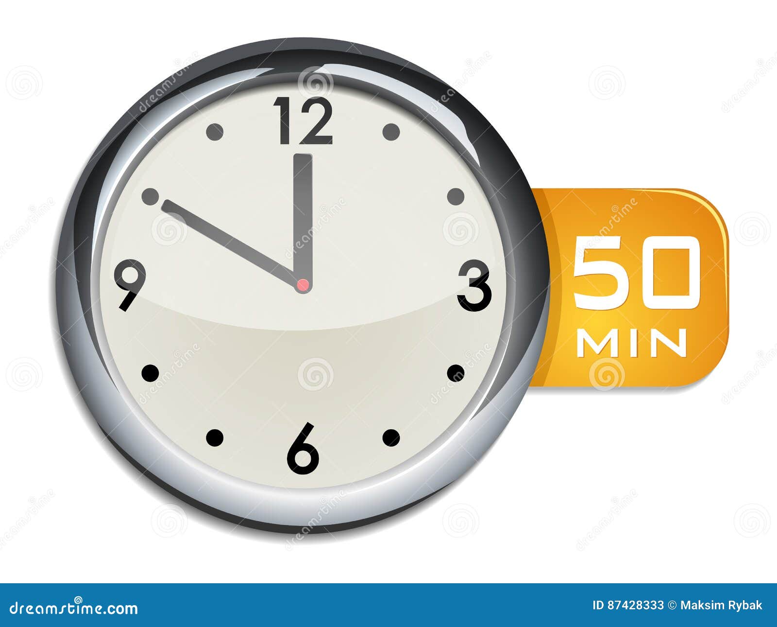 Office Wall Clock Timer 50 Minutes Stock Vector - Illustration of time ... Office Wall Clock Timer 50 Minutes Stock Vector - Illustration of time ...