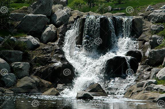 Office Waterfall stock image. Image of built, lake, decoration - 3073