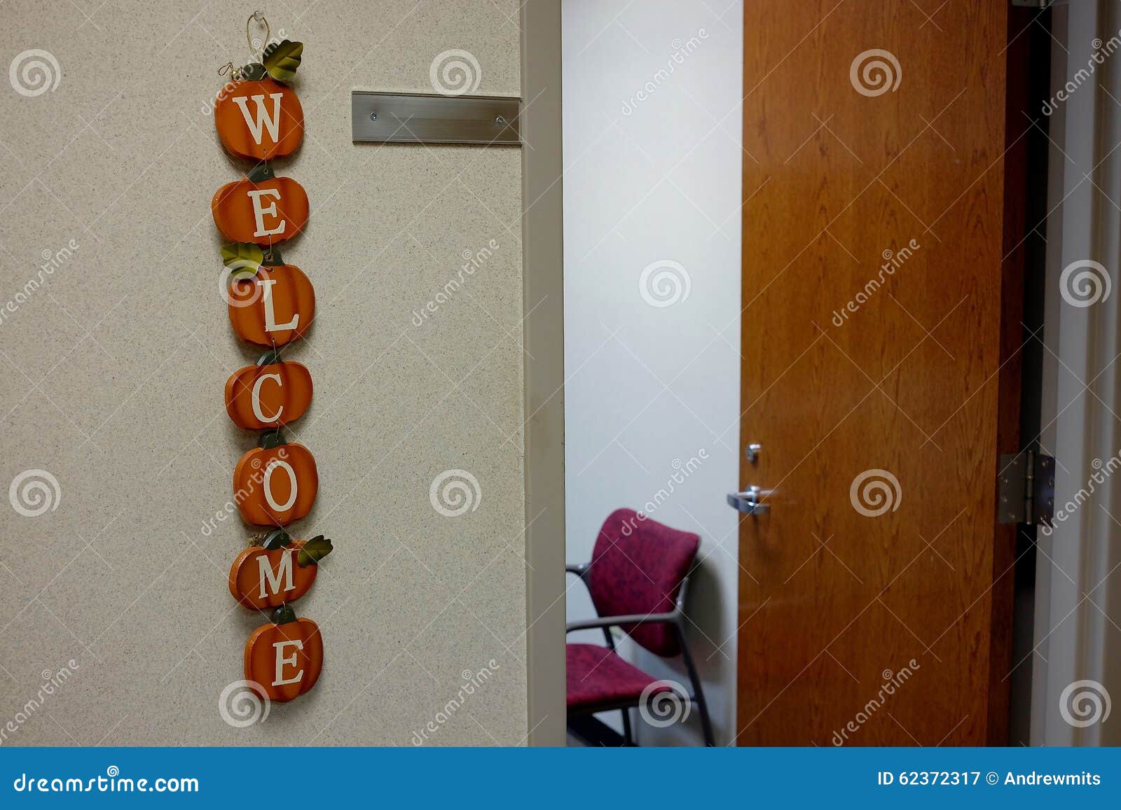 Office Welcome Sign stock image. Image of next, place - 62372317