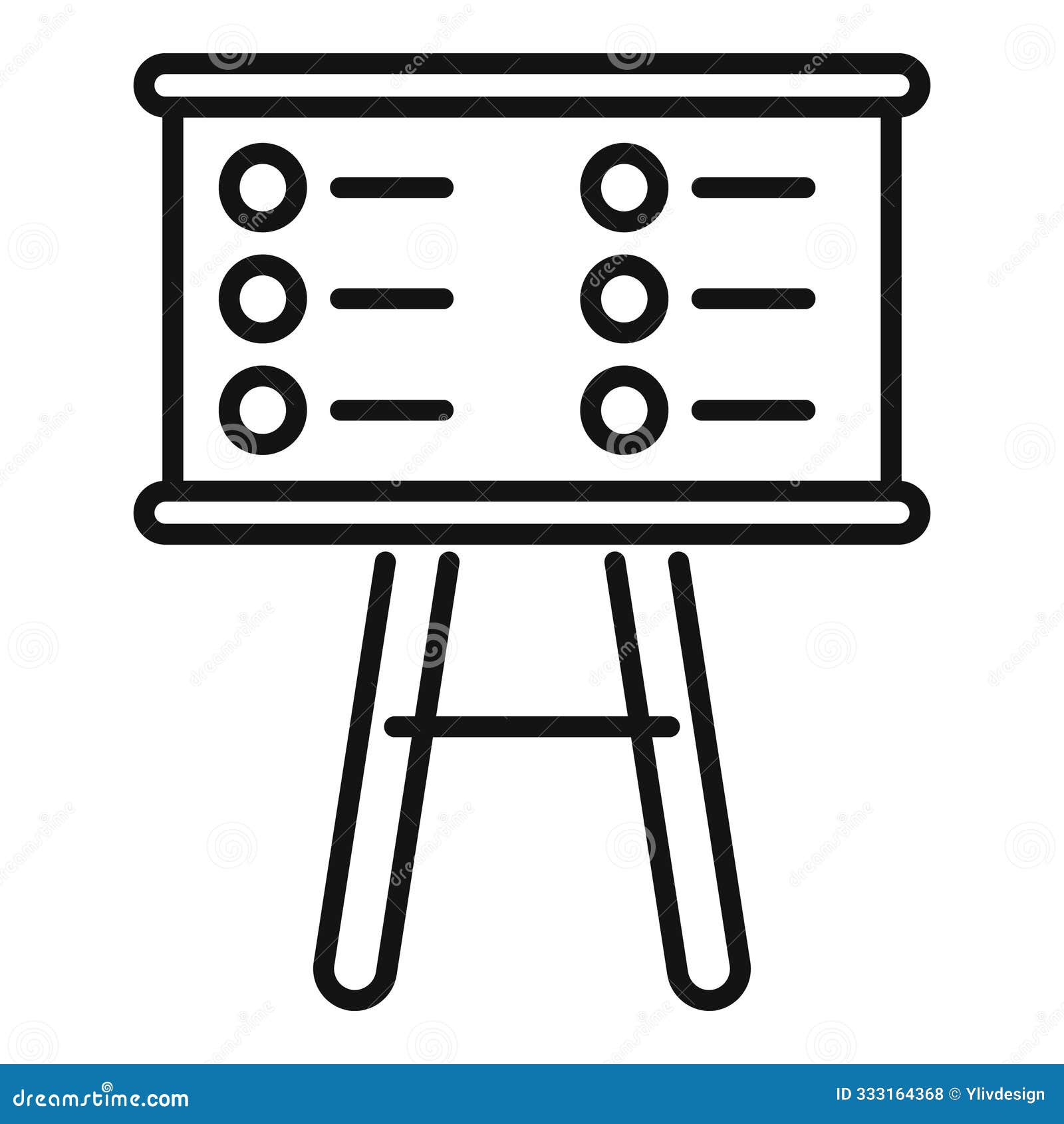 Office Whiteboard Icon Showing Project Management Tasks Stock ...