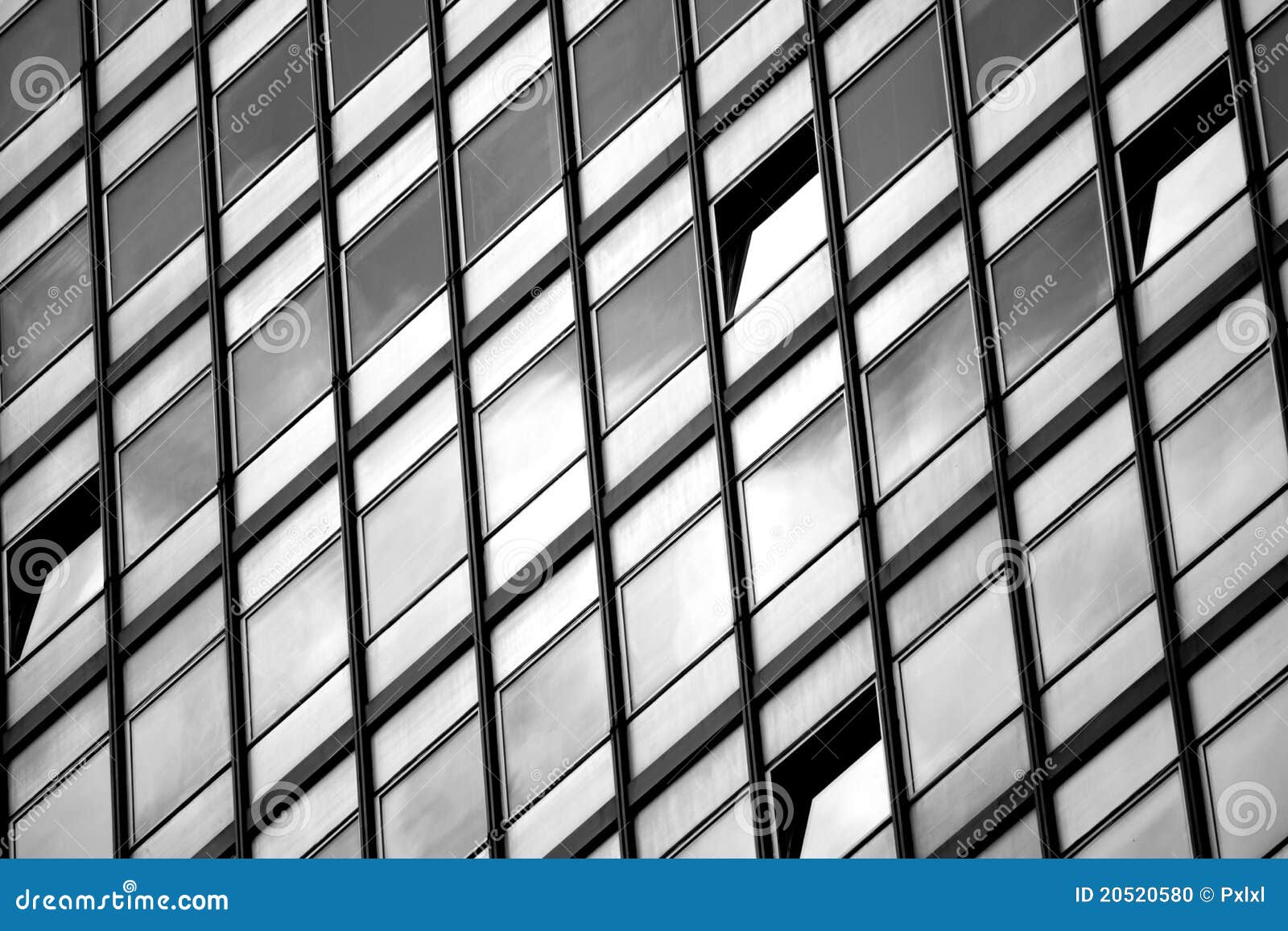 Office windows stock photo. Image of exterior, rectangle - 20520580