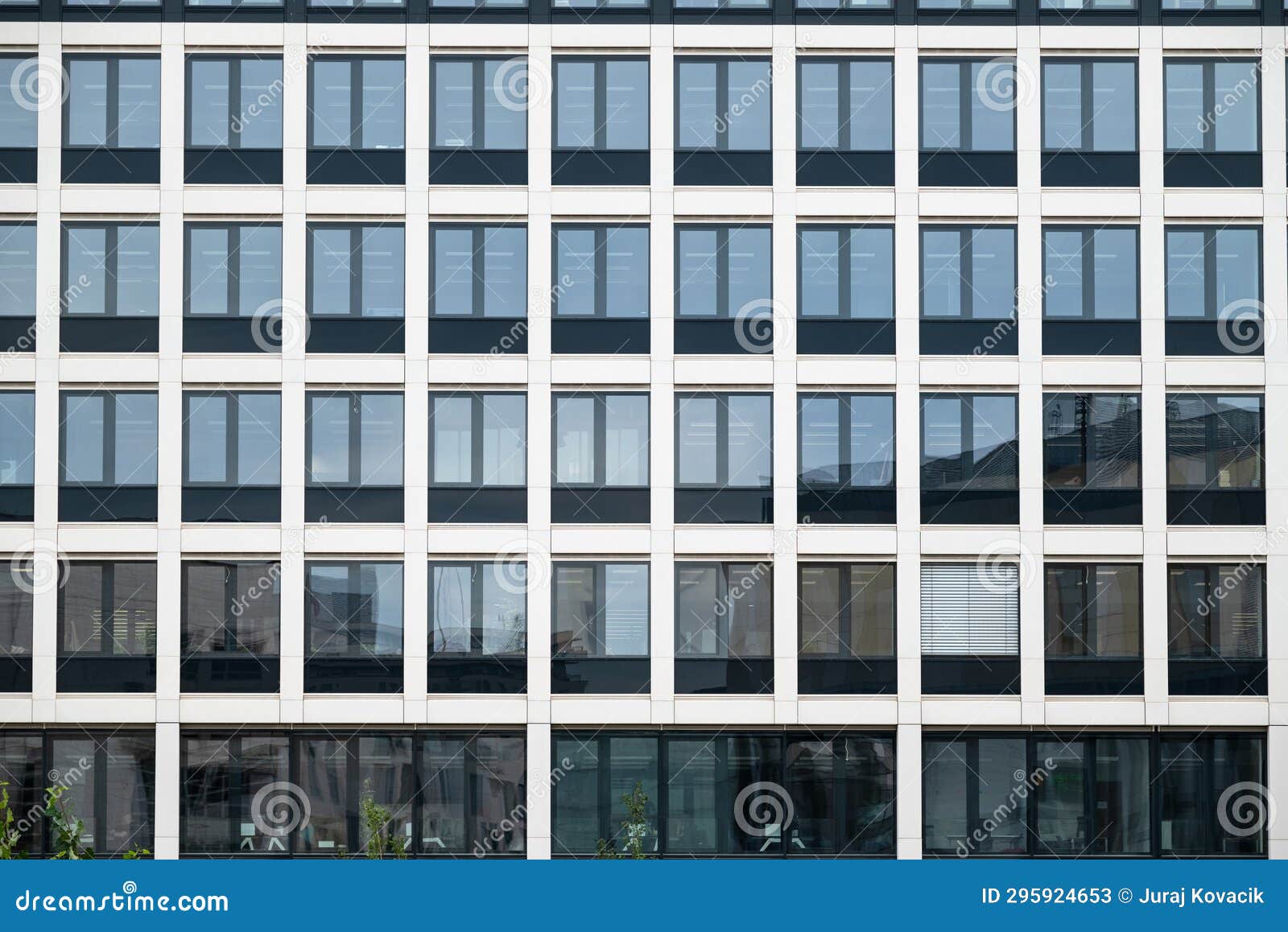 Office Windows in a Regular Repetitive Structure Stock Image - Image of ...