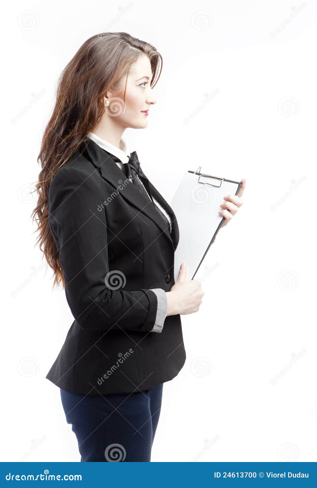 Office woman profile stock photo. Image of attractive - 24613700