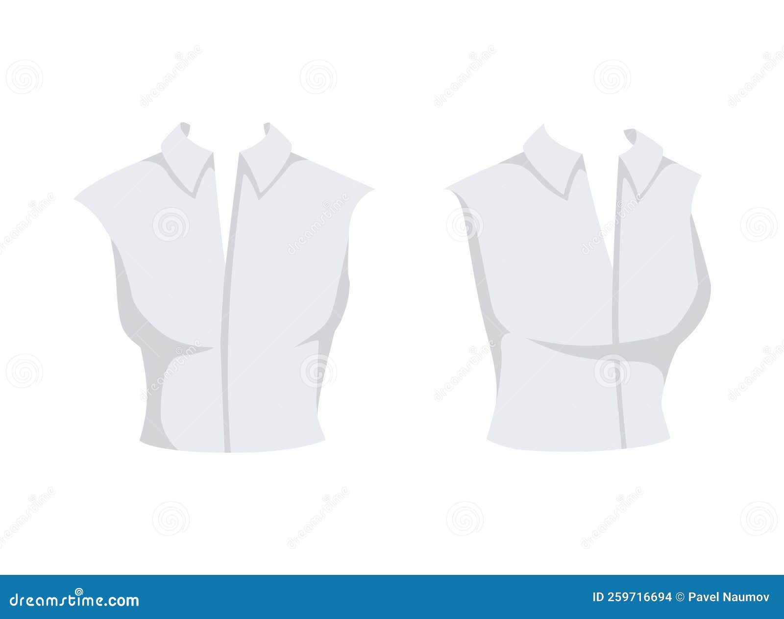 Office Woman Upper Body As Constructor and Creation Vector Set Stock ...