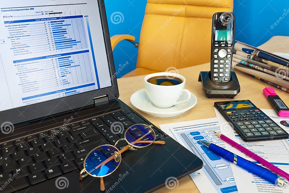 Office work stock photo. Image of paperwork, interior - 16119836