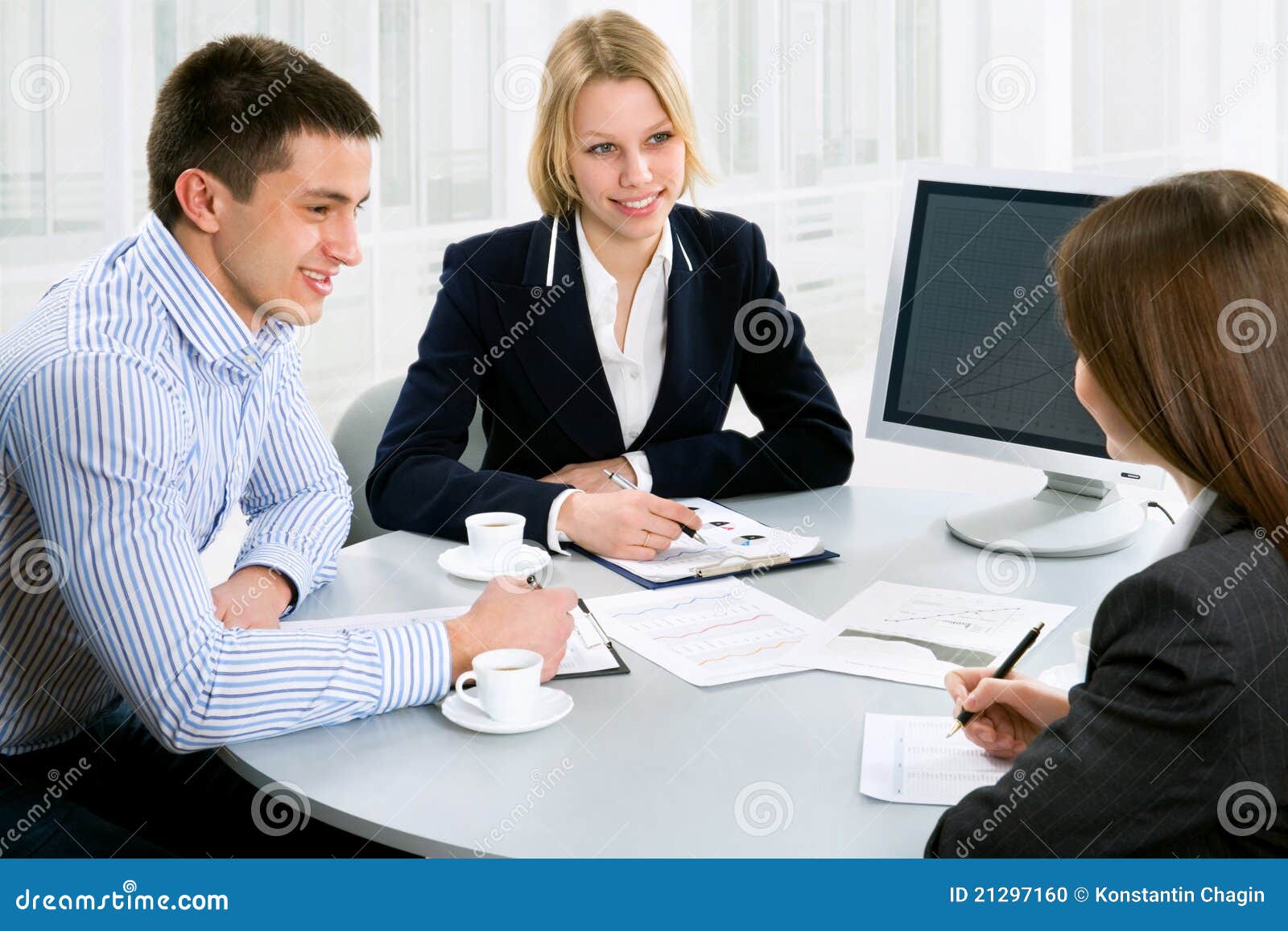 Office work stock photo. Image of internet, group, businessmen - 21297160