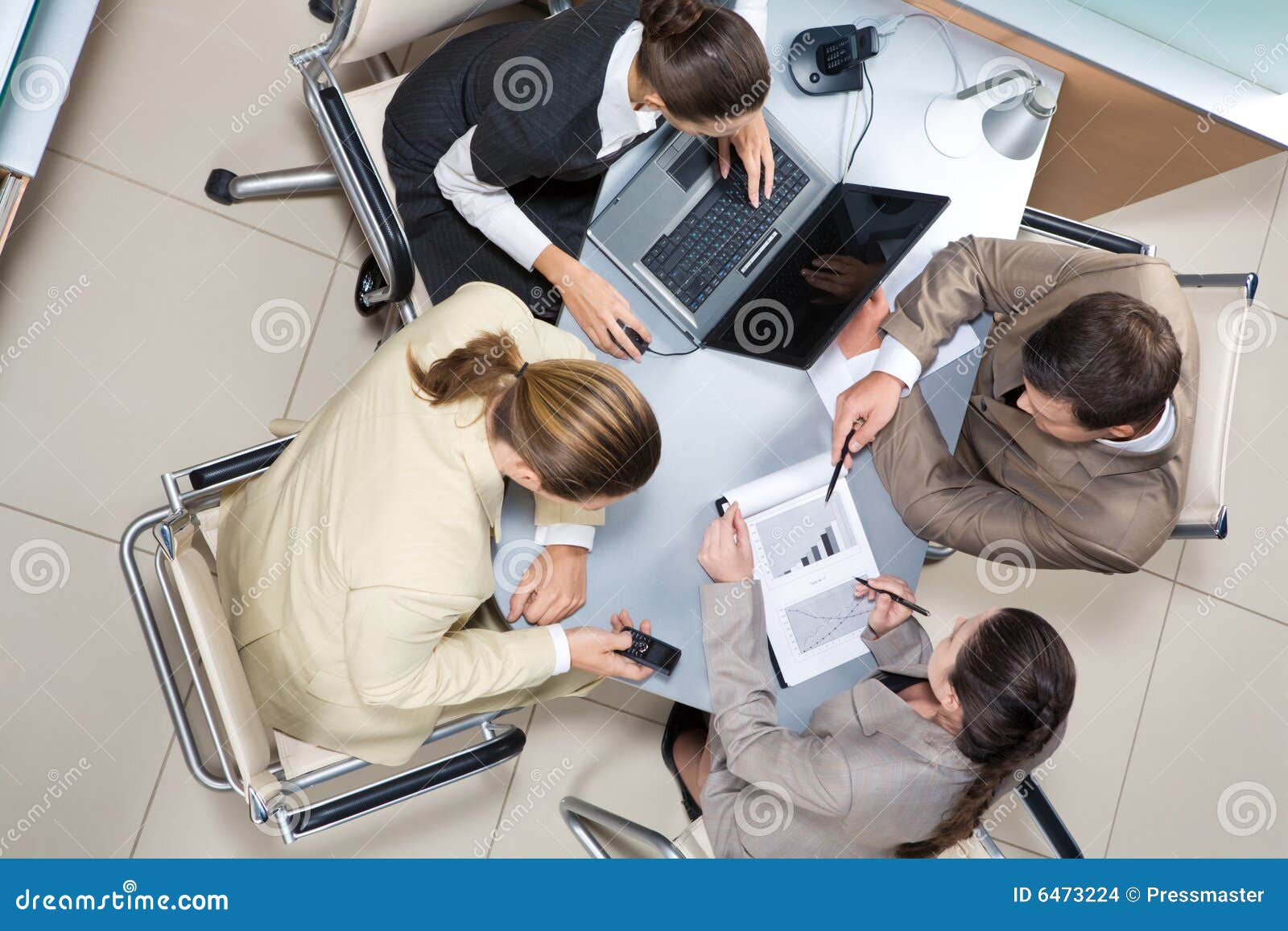 Office work stock photo. Image of group, interacting, partner - 6473224