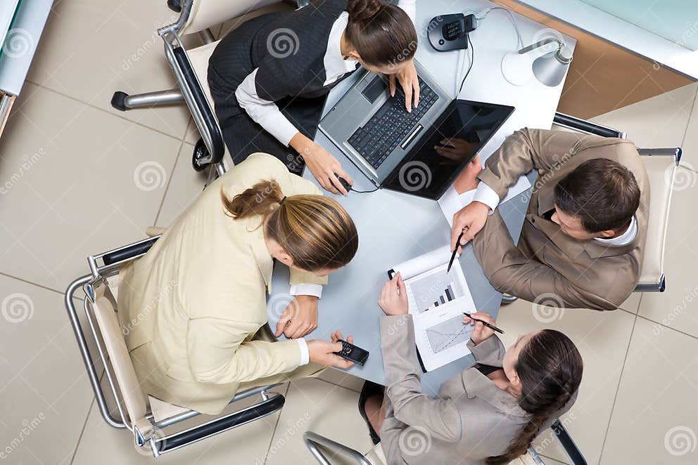 Office work stock photo. Image of group, interacting, partner - 6473224