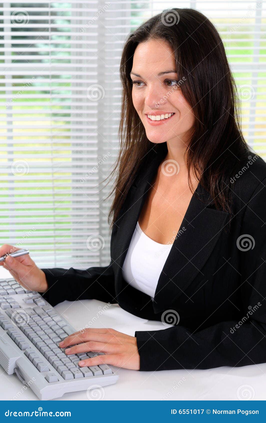 Office Work stock image. Image of monitor, young, pretty - 6551017