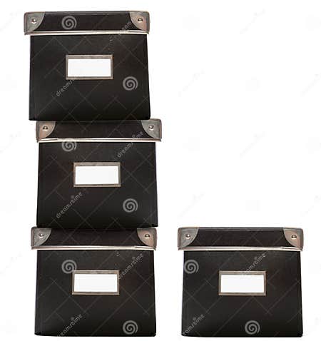 Office Work: Boxes with Labels Stock Photo - Image of boxes, office ...