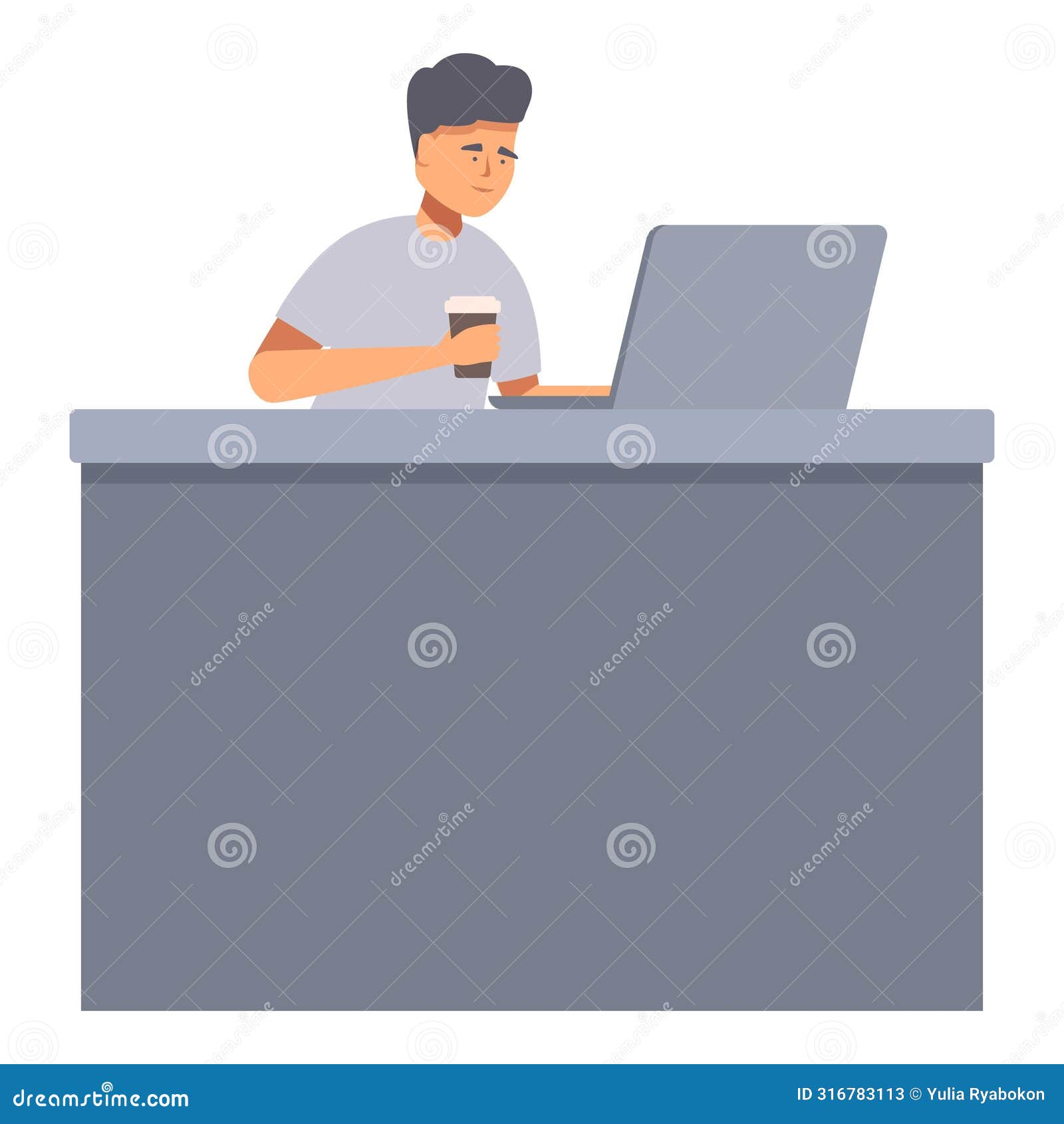 Office Work Desk Icon Cartoon Vector. Workaholic Task Stock Vector ...