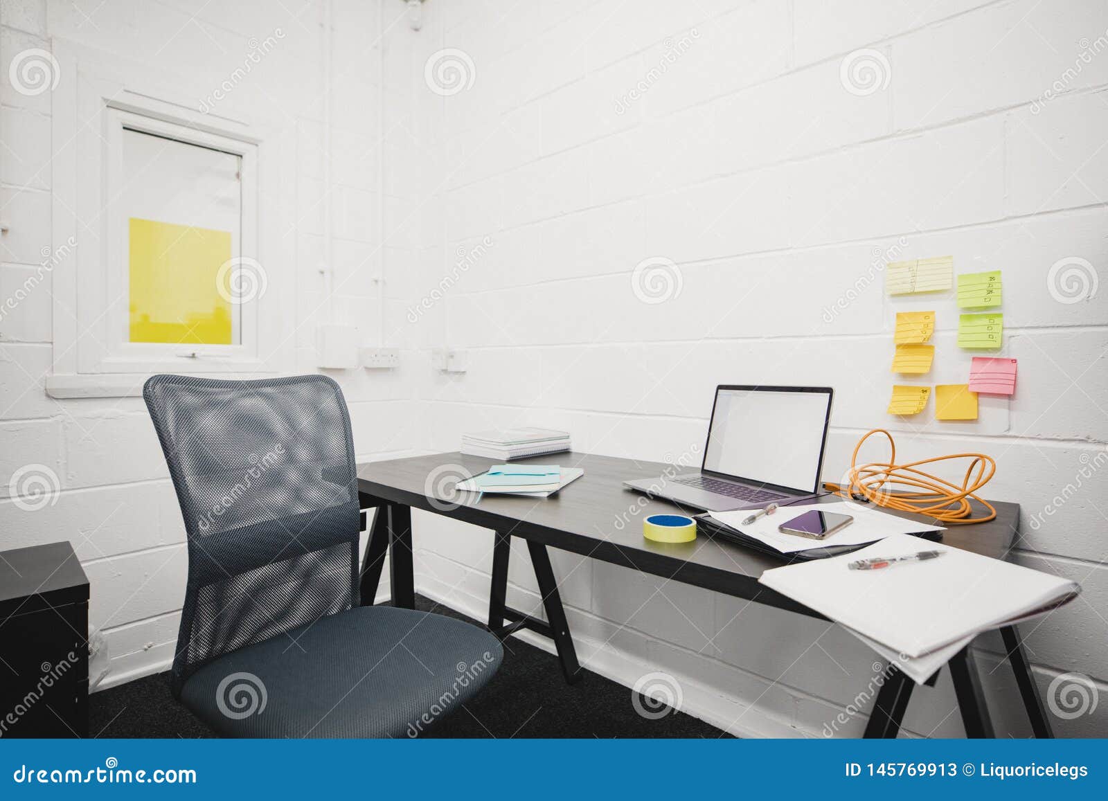 Office Work Desk stock image. Image of interior, life - 145769913