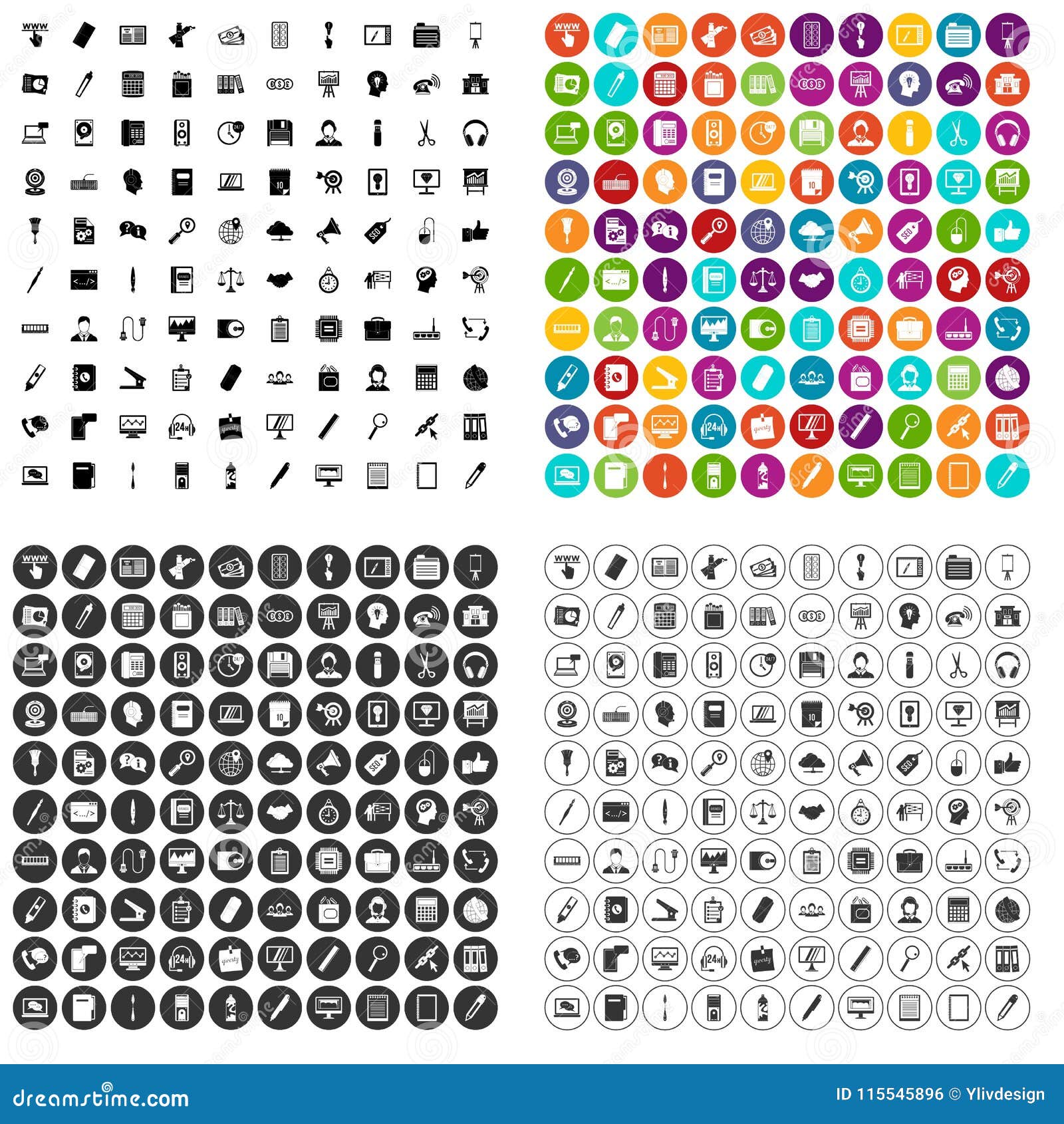 100 Office Work Icons Set Vector Variant Stock Vector - Illustration of ... 100 Office Work Icons Set Vector Variant Stock Vector - Illustration of ...