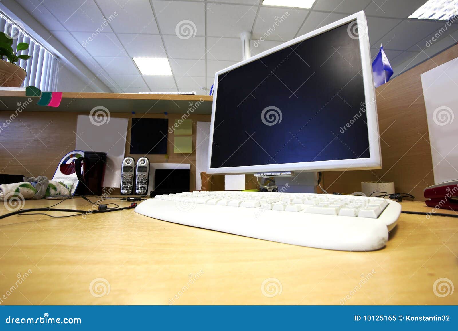Office work place stock image. Image of room, data, tech - 10125165