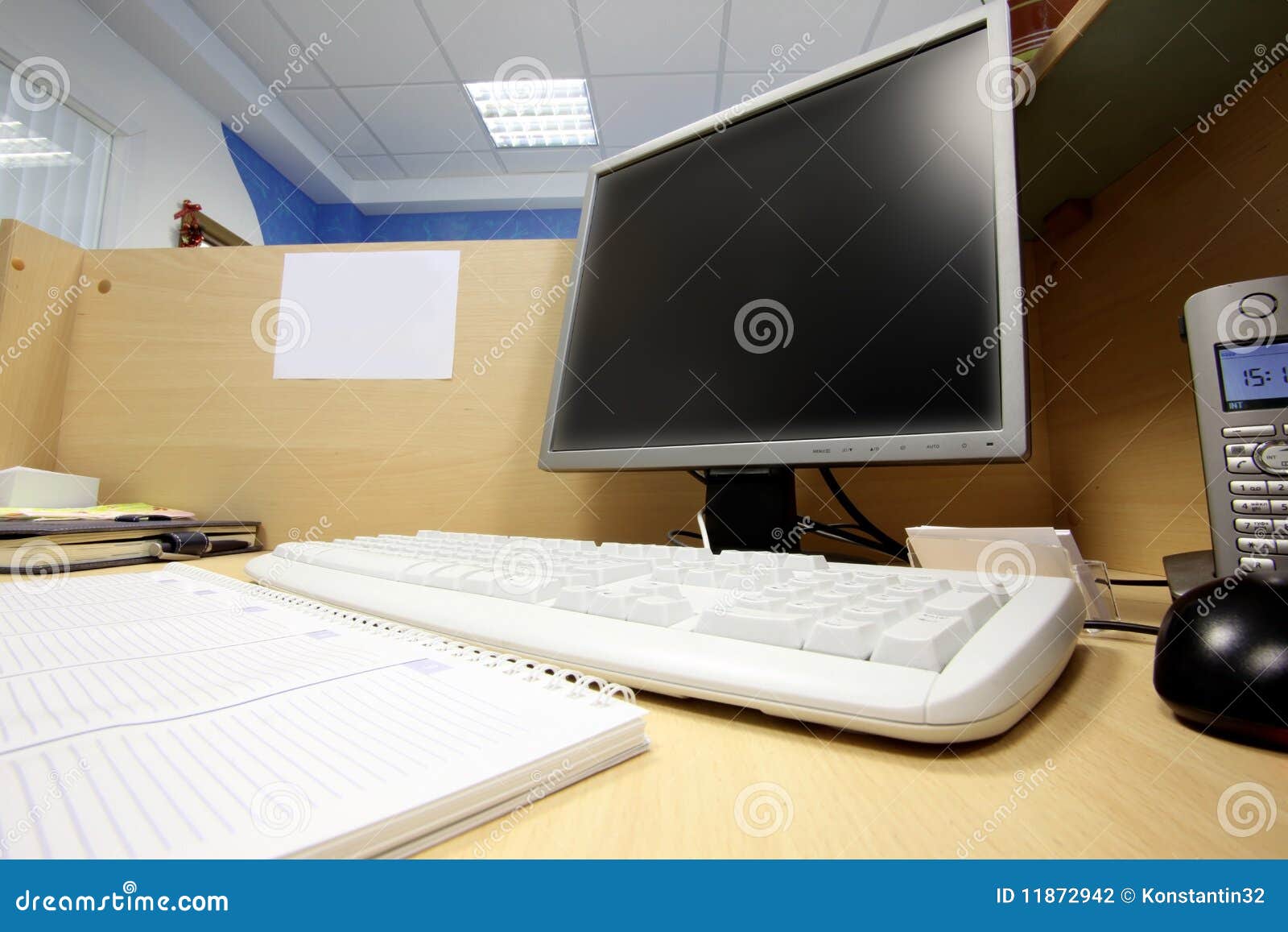 Office work place stock photo. Image of tech, classroom - 11872942