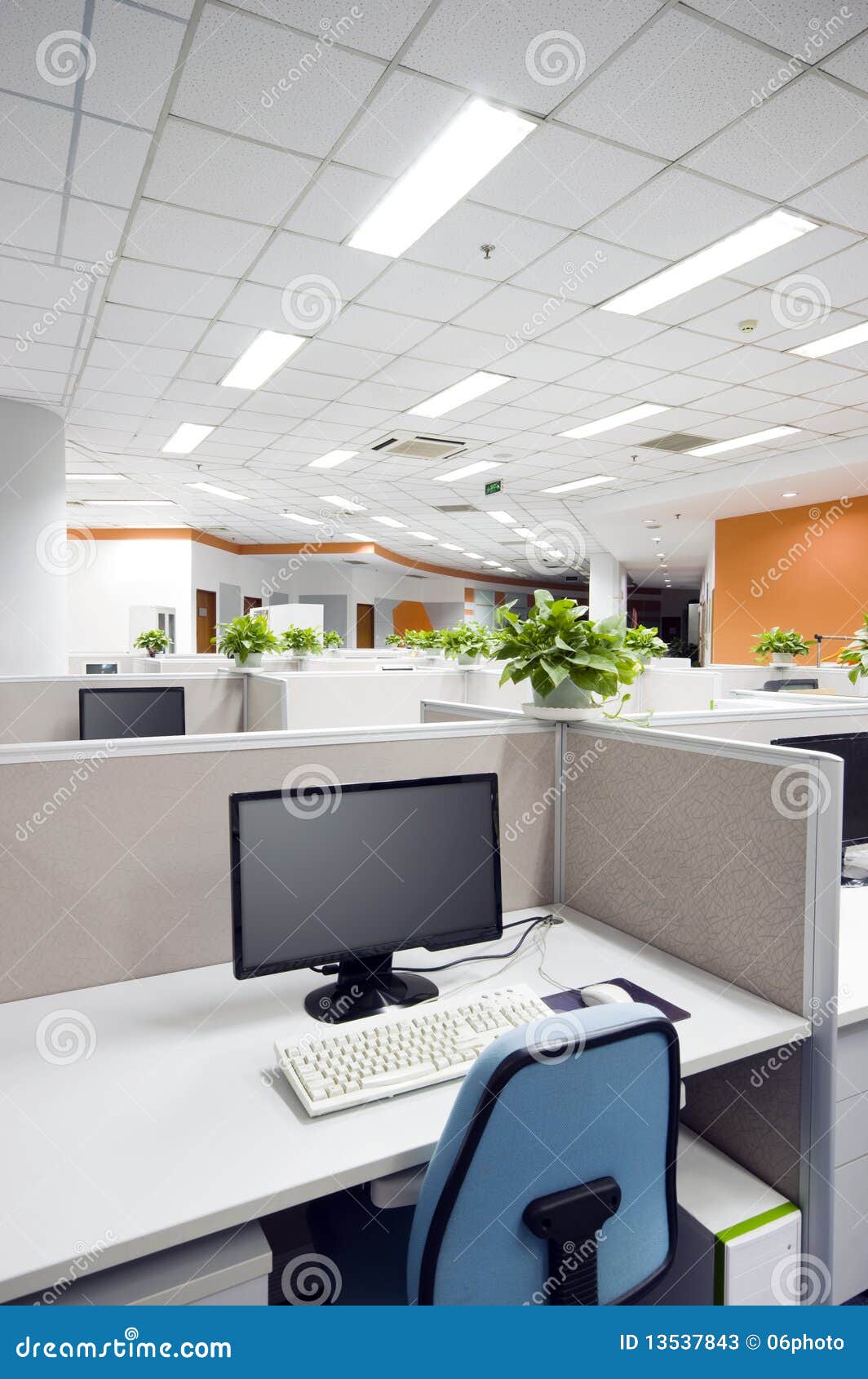 Office work place stock image. Image of space, room, keyboard - 13537843