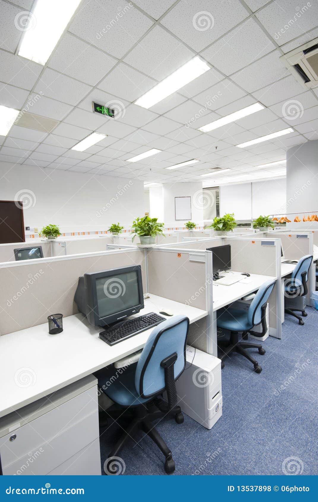 Office work place stock photo. Image of place, perspective - 13537898