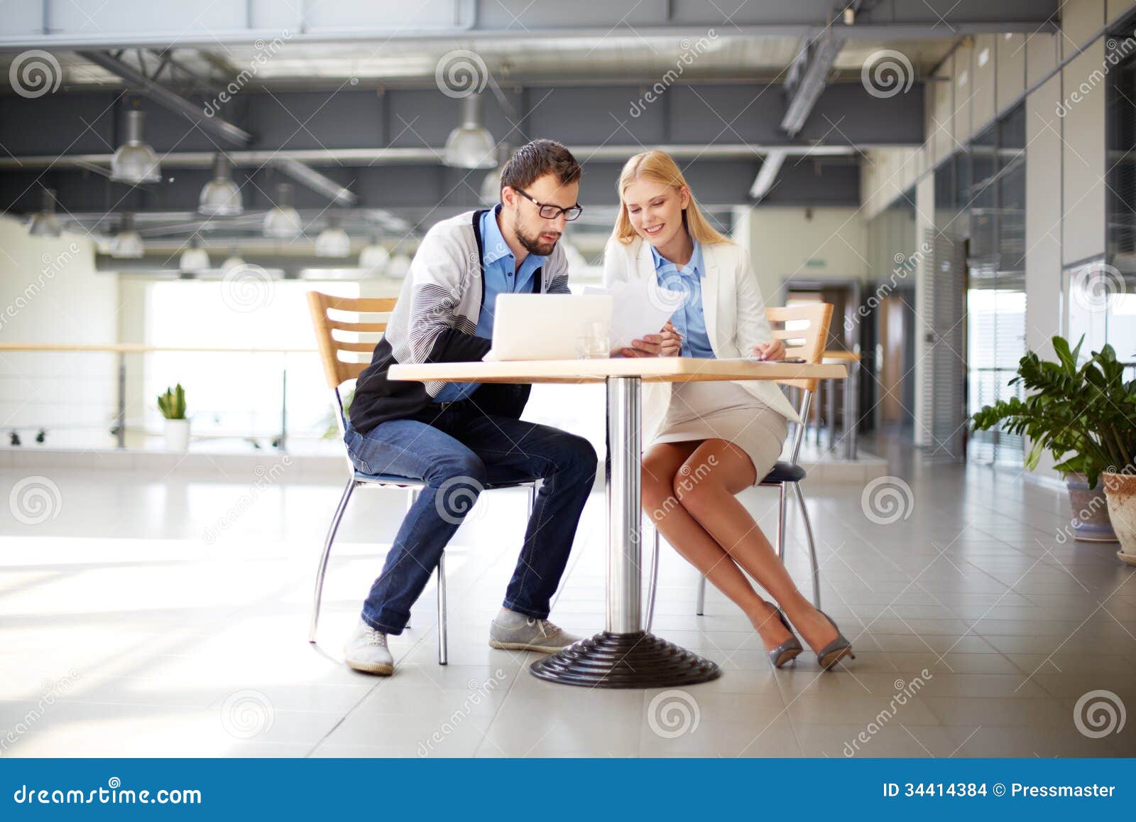 Office work stock photo. Image of explaining, handsome - 34414384