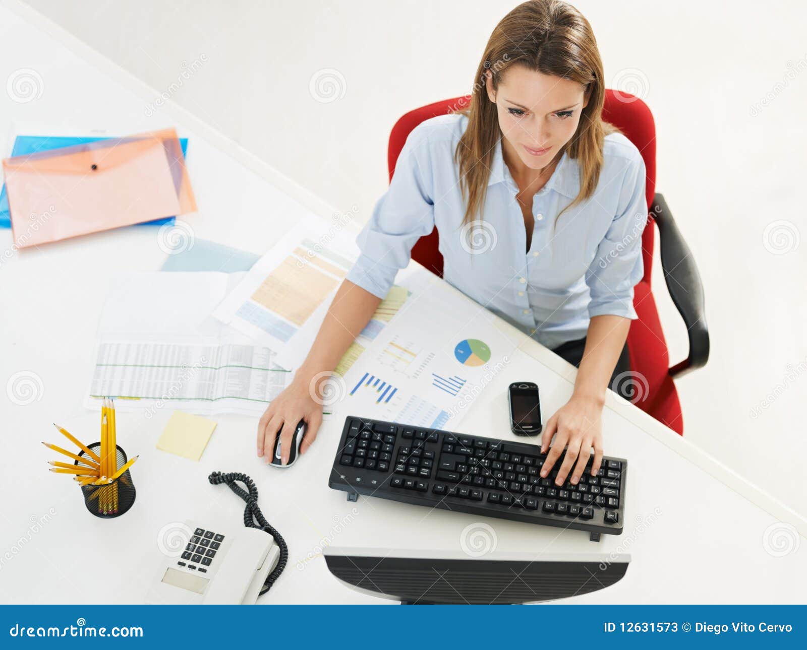 Office worker stock image. Image of corporate, businessperson - 12631573