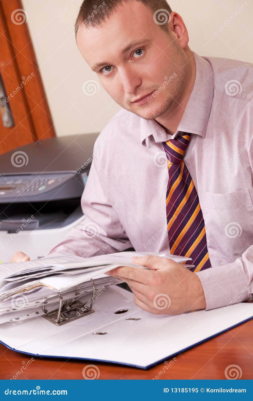 Office worker stock image. Image of workplace, folder - 13185195